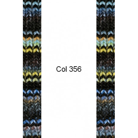 Laine Katia Inca Noir Couleur Lilas Ocre Noir