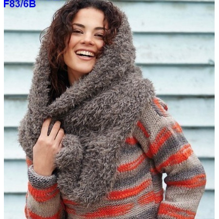 Modèle à tricoter gratuit Col femme Laine Katia Eskimo